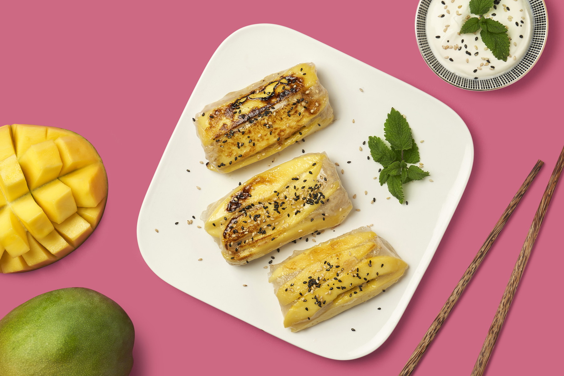 Crispy Kokos Reispapier Rollen| Rezept | Reishunger