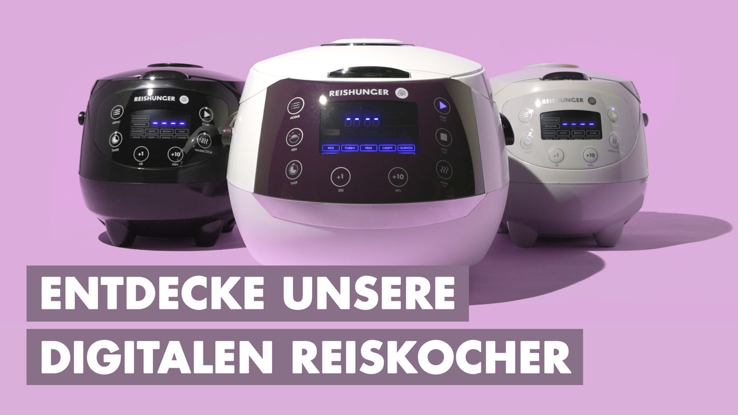 Digitaler Mini Reiskocher kaufen | 3 Portionen Reis | REISHUNGER