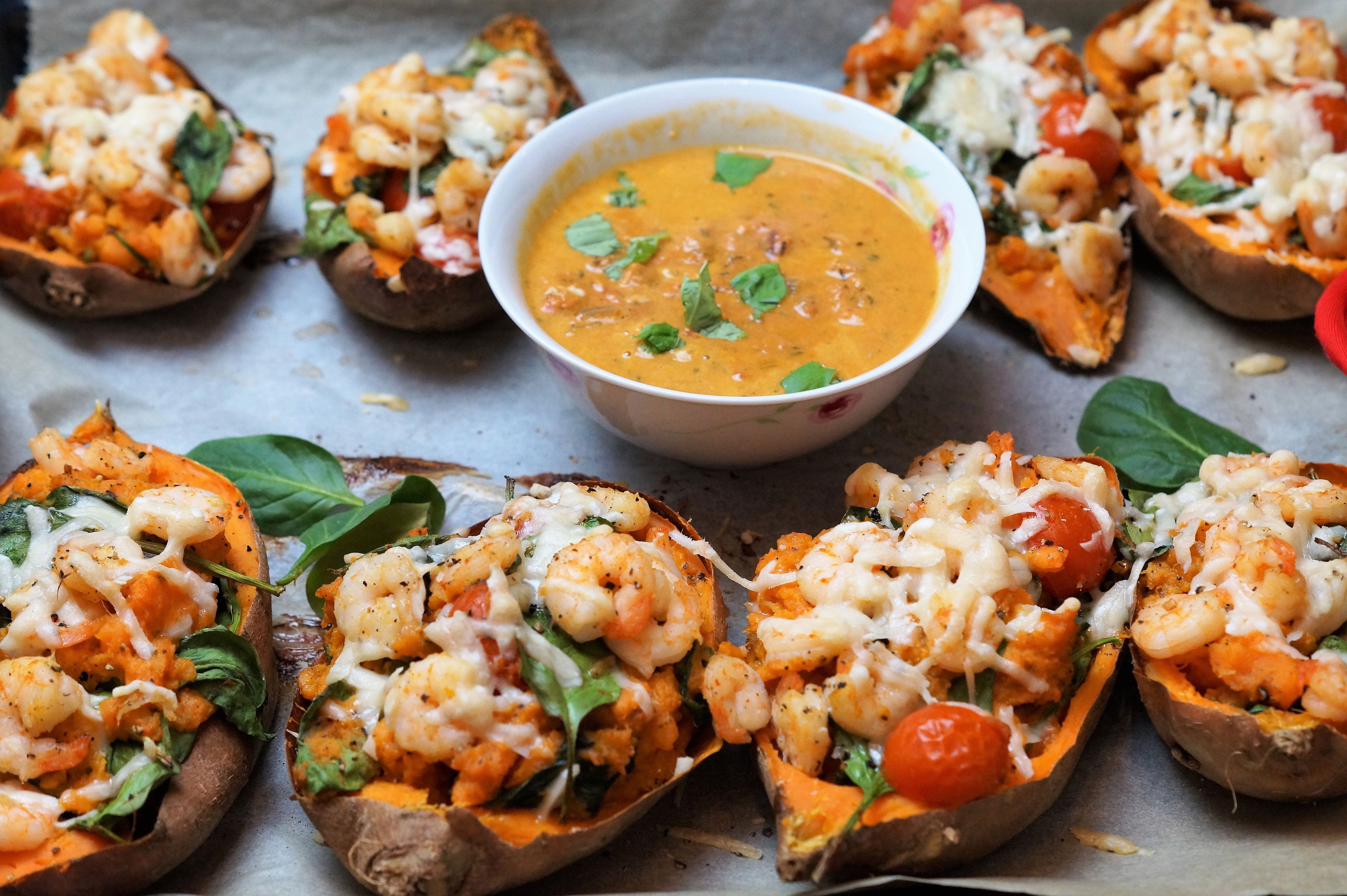 Gefüllte Süßkartoffel Rezept