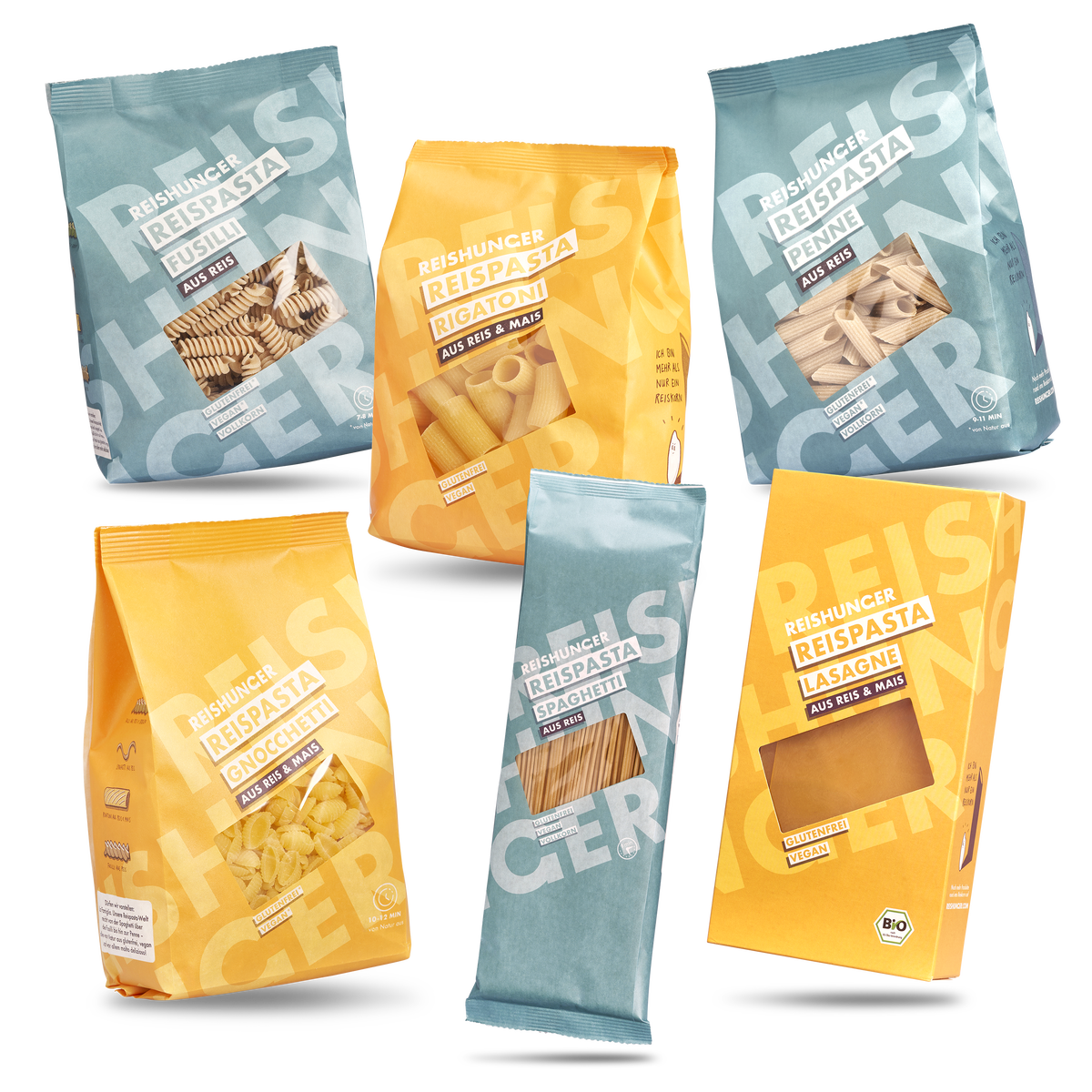 Reispasta Set kaufen | 6 Sorten | Glutenfrei | REISHUNGER