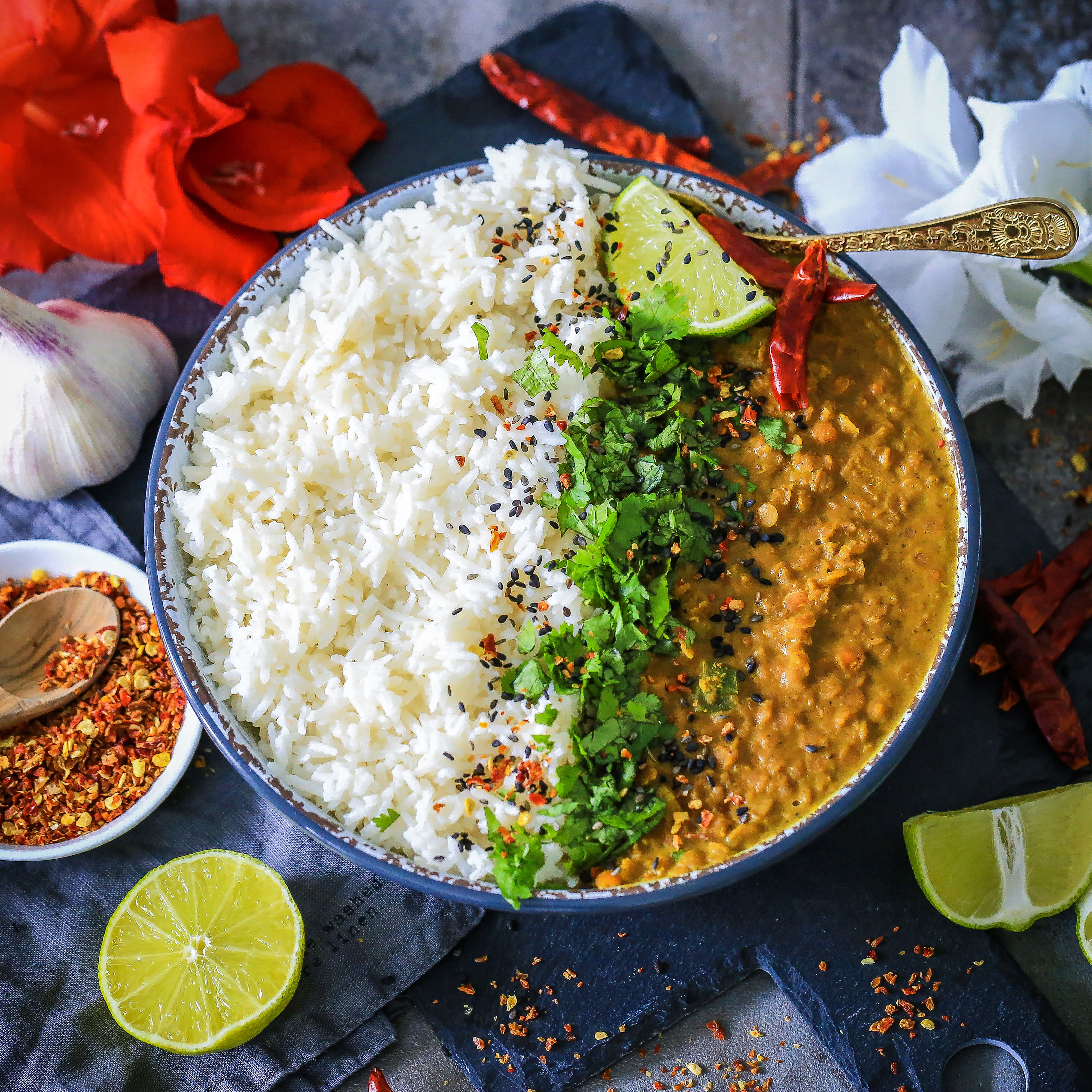Rezept für Linsen Dal mit Jasmin Reis | REISHUNGER