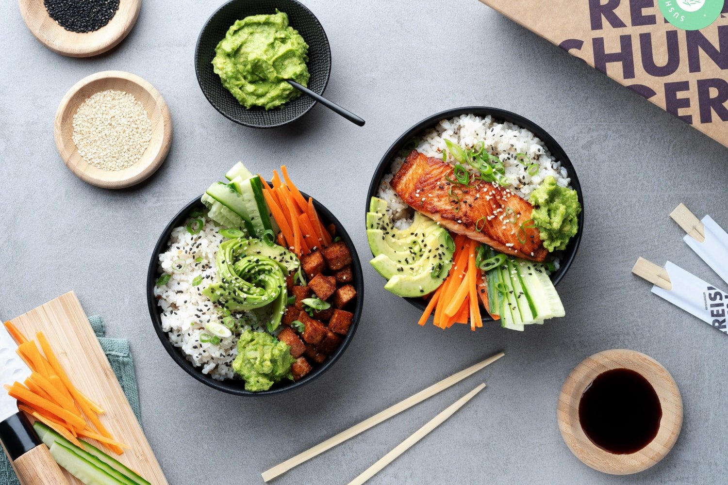 Poke Bowl mit der Poke Bowl Box