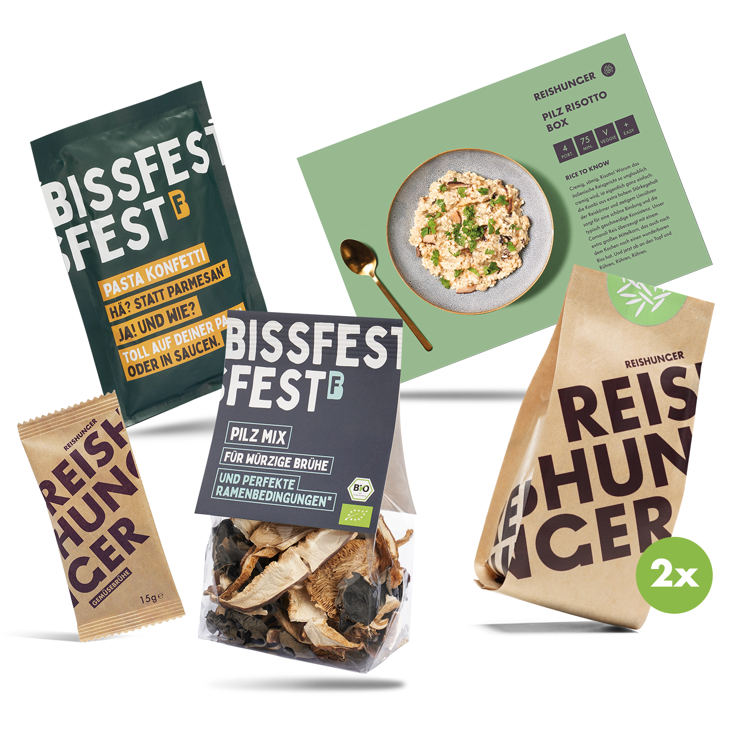 Pilz Risotto Rezeptbox kaufen | Alle Grundzutaten | REISHUNGER