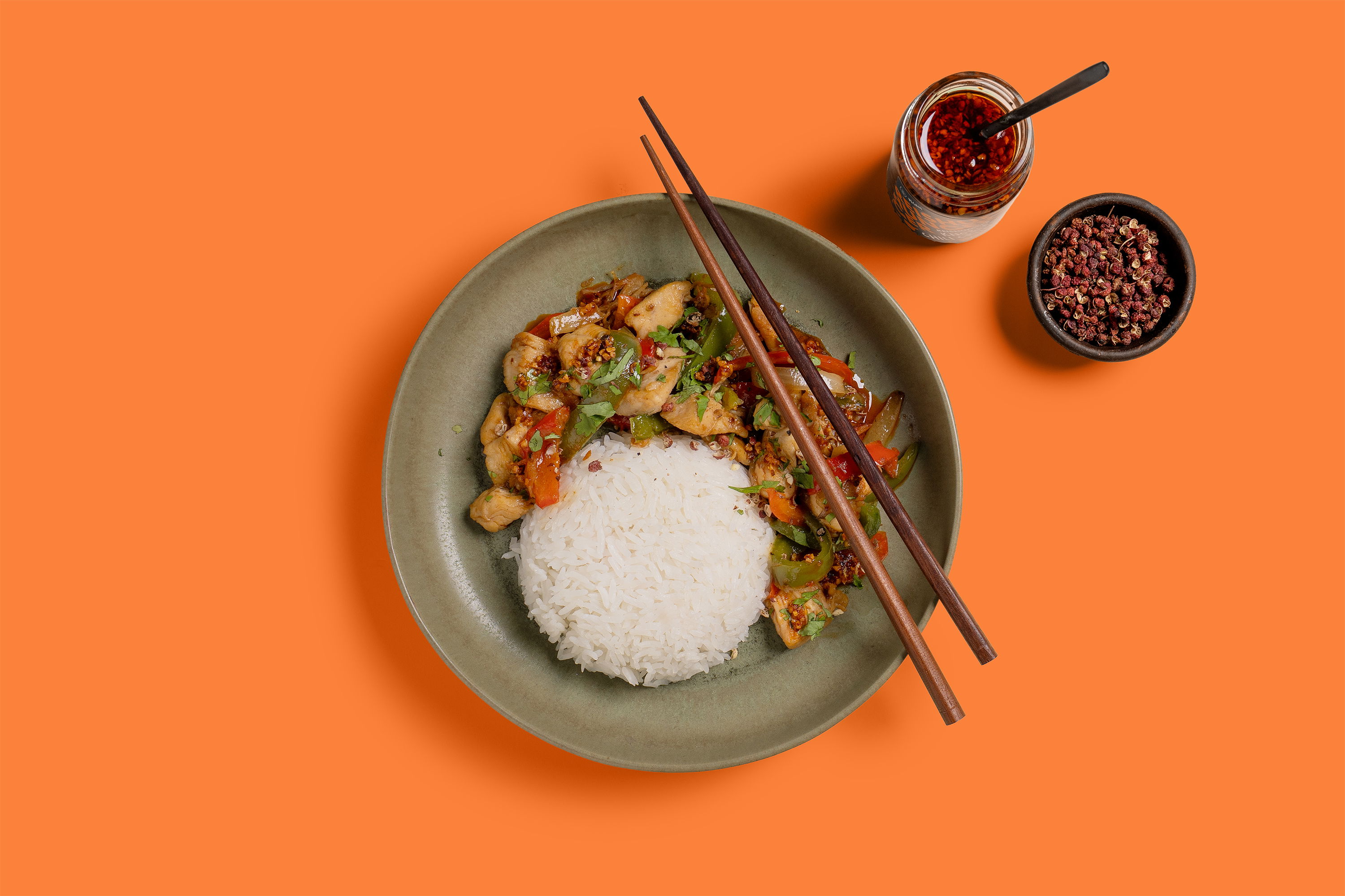 Szechuan Chicken mit Reis | Rezept | Reishunger
