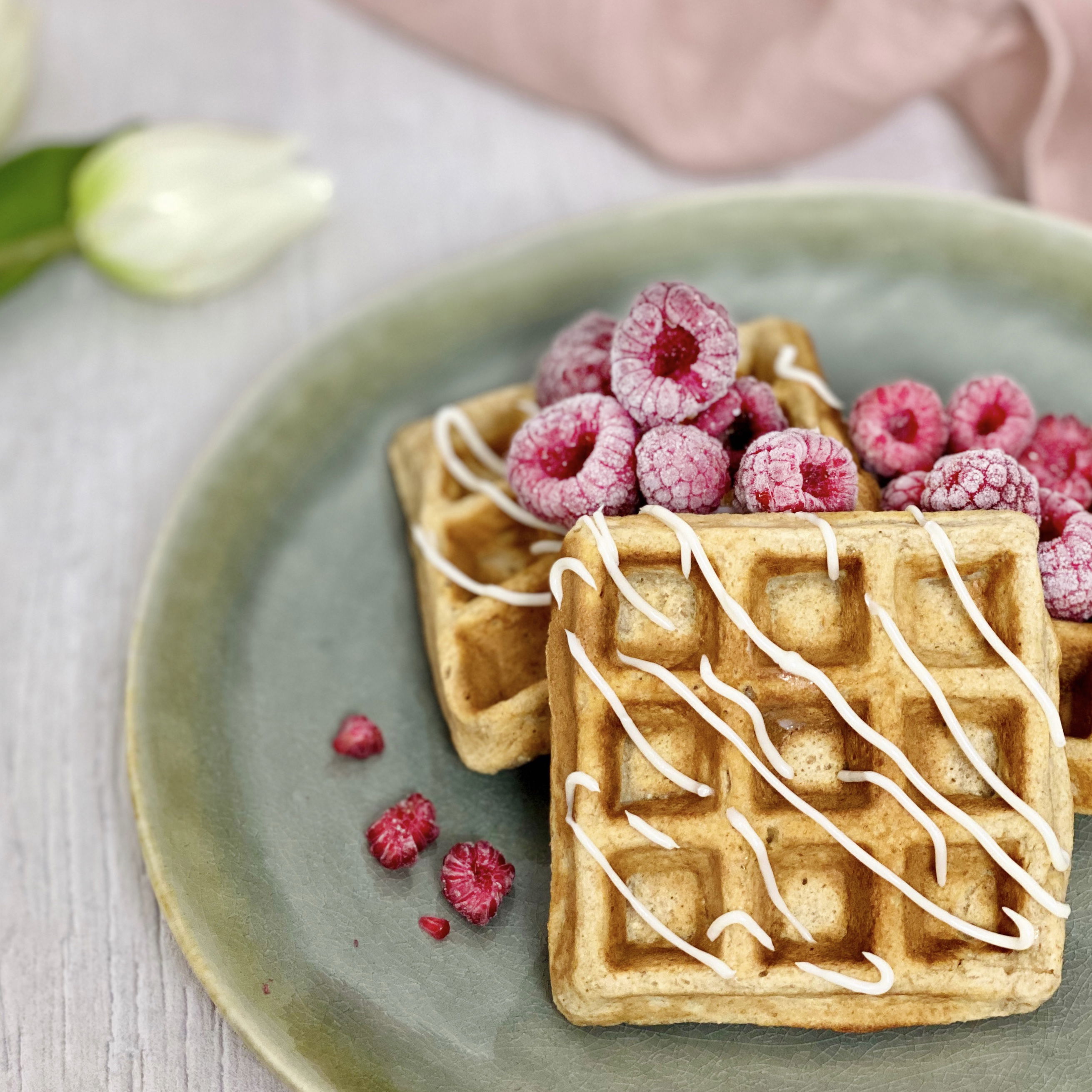 Süße Reiswaffeln aus Reismehl