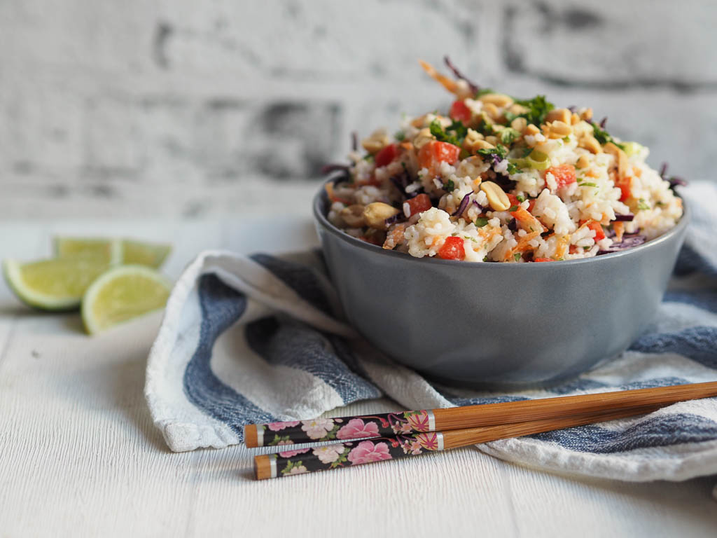 Thaise rijstsalade met basmati rijst