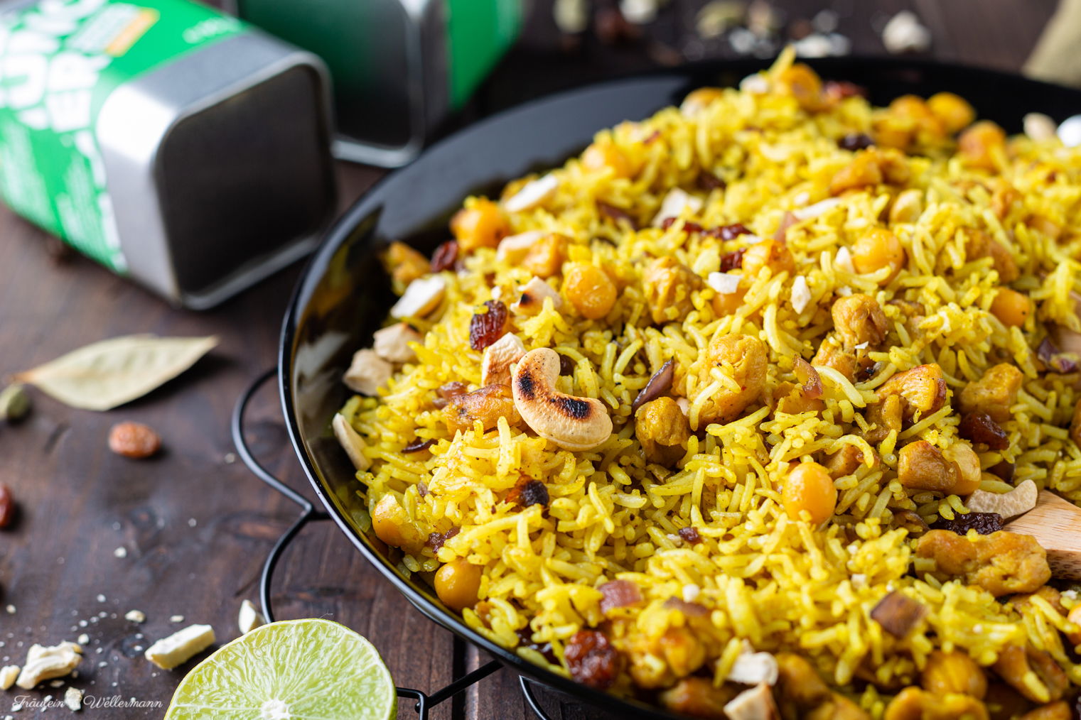 Veganes Biryani mit Basmati Reis
