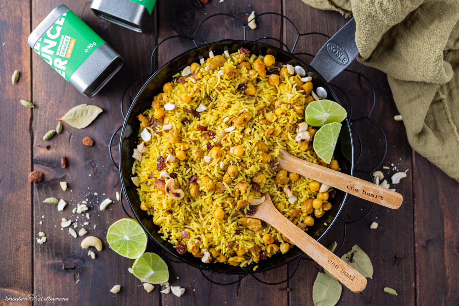 Veganes Biryani mit Basmati Reis